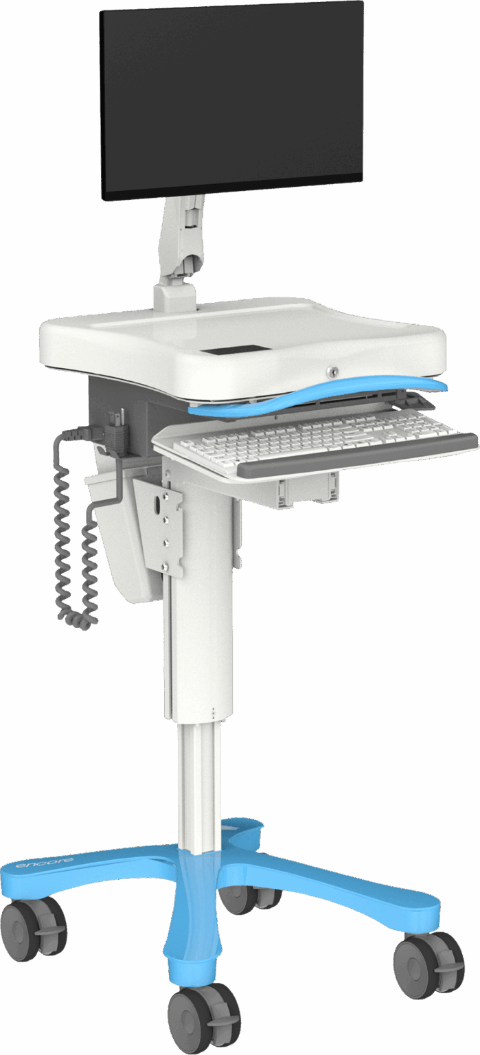 Encore™ Best Lightweight Mobile Medical Cart Workstation | Enovate