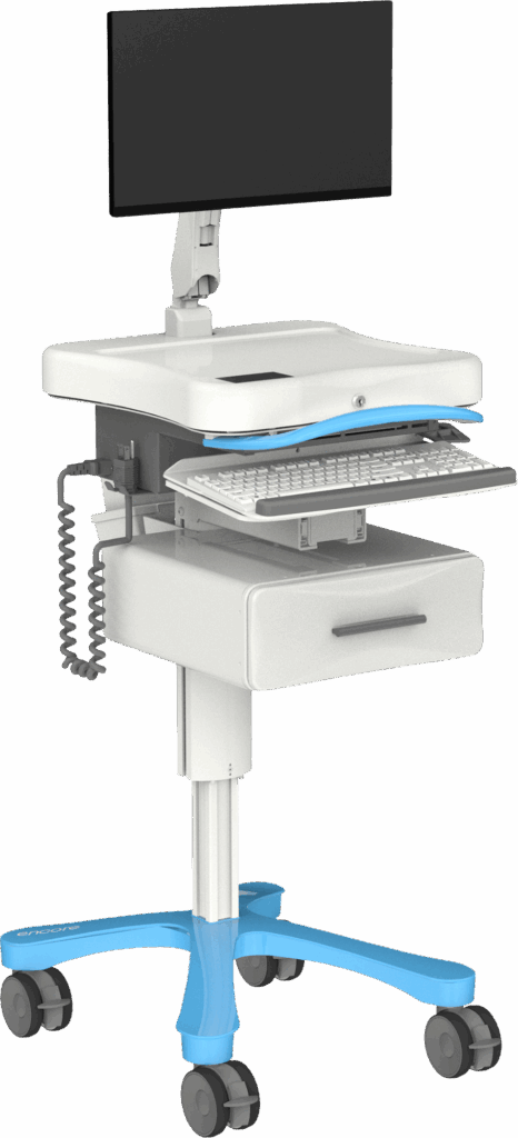 Encore™ Best Lightweight Mobile Medical Cart Workstation | Enovate