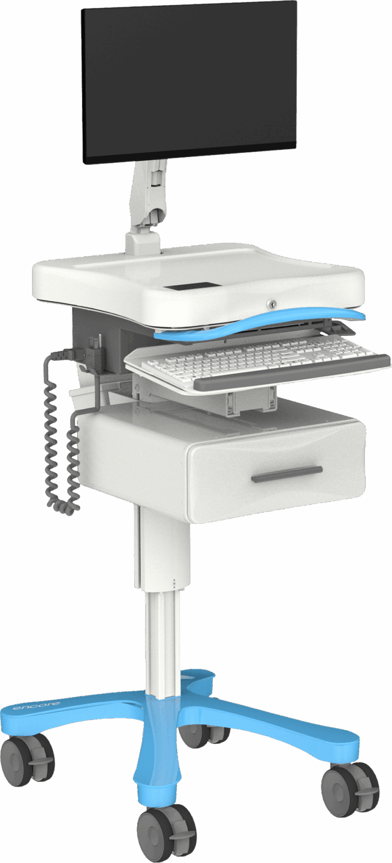 Encore™ Best Lightweight Mobile Medical Cart Workstation | Enovate