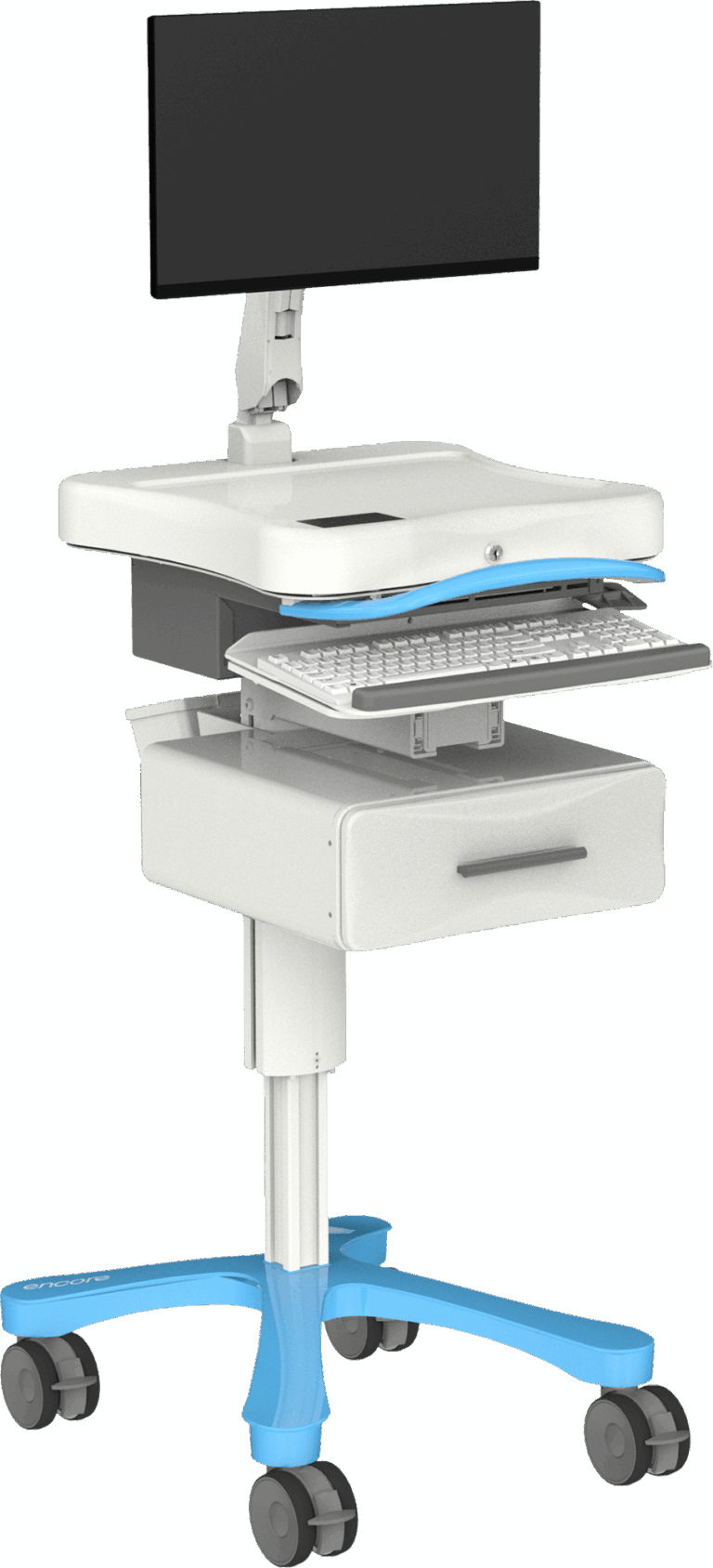 Encore™ Best Lightweight Mobile Medical Cart Workstation | Enovate